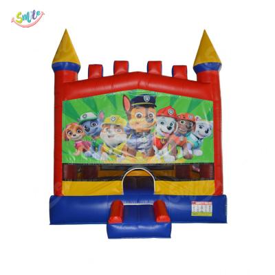 China Puppy Team Inflatable Bouncer House Kids Birthday Party Rental Commercial PVC Inflatable Jumper Castle with Slide(YKB117) for sale