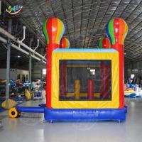China Inflatable Bouncer Castle with Colorful Pillars and Front Step for Birthday Party Rental Events(YKB121) for sale