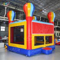 China Inflatable Bouncer Castle with Colorful Pillars and Front Step for Birthday Party Rental Events(YKB121) for sale