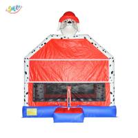 China Red Firefighter Theme Inflatable Bounce House with Spotted Dog Design for Kids Party Rental Events（YKB123) for sale