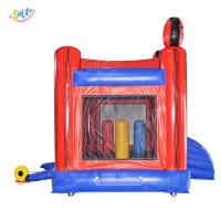 China Inflatable Superhero Theme Bounce House with Mesh Windows and Front Ramp for Kids Parties（YKB125) for sale