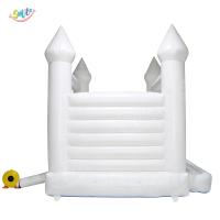 China Inflatable White Bouncy Castle with Castle Towers Enclosed Walls and Front Entry for Party Rentals(YKB126) for sale