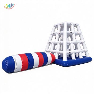 China Inflatable Water Climbing Tower and Inflatable Water Blob Water Park Obstacle Course for Pool Party Rental for sale