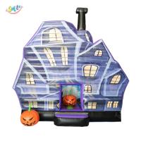 China Halloween Haunted House Inflatable Combo with Slide and Play Area for Party Rental Events（YKC236） for sale