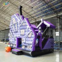 China Halloween Haunted House Inflatable Combo with Slide and Play Area for Party Rental Events（YKC236） for sale