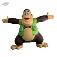 China Cartoon Gorilla Inflatable Character for Amusement Park Party Event Decoration and Outdoor Promotion for sale