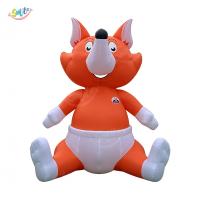 China Inflatable Fox Mascot Character for Party Rental Event Decoration Outdoor Advertising Display for sale