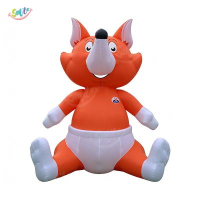 China Inflatable Fox Mascot Character for Party Rental Event Decoration Outdoor Advertising Display for sale