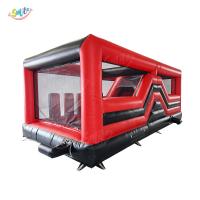 China Inflatable Taekwondo Kung Fu Obstacle Trampoline for Kids Party Rental Outdoor Events for sale