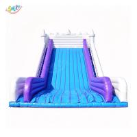 China Purple Blue Inflatable Dry Slide for Family Entertainment Centers Outdoor Events and Party Rental Activities for sale