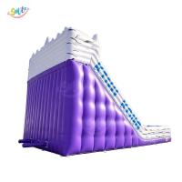 China Purple Blue Inflatable Dry Slide for Family Entertainment Centers Outdoor Events and Party Rental Activities for sale