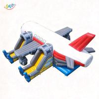 China Inflatable Airplane Slide with Dual Lanes for Indoor Playgrounds Outdoor Events and Party Rental Businesses for sale