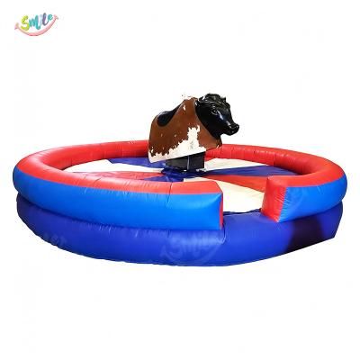 China Inflatable Mechanical Bull Ride Arena Rodeo Simulator for Carnival Party Event Rental for sale
