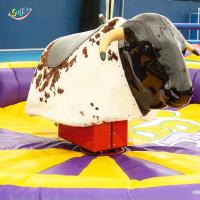 China Inflatable Mechanical Bull Ride Arena Rodeo Simulator for Carnival Party Event Rental for sale