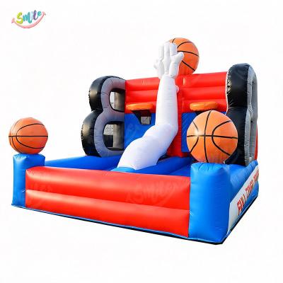 China Inflatable Basketball Game Arena with Double Hoops for Carnival Party Event Rental for sale