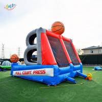 China Inflatable Basketball Game Arena with Double Hoops for Carnival Party Event Rental for sale