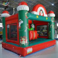 China Christmas Inflatable Bounce House with Santa Claus and Gift Decorations for Party Rental(YKB128) for sale