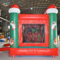 China Christmas Inflatable Bounce House with Santa Claus and Gift Decorations for Party Rental(YKB128) for sale