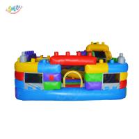 China Inflatable Building Block Bounce House with Mesh Walls for Kids Party Rental(YKB130) for sale