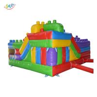 China Inflatable Building Block Bounce House with Mesh Walls for Kids Party Rental(YKB130) for sale