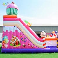 China Candy Theme Inflatable Combo Bouncer with Slide for Birthday Party Rental and Family Entertainment for sale