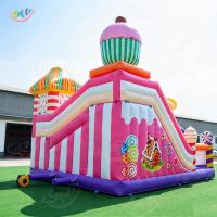 China Candy Theme Inflatable Combo Bouncer with Slide for Birthday Party Rental and Family Entertainment for sale