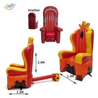 China Royal Inflatable Throne Chair with Crown Decoration for Birthday Celebrations Wedding Ceremonies and Party Rentals for sale