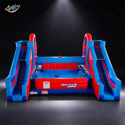 China Inflatable Gladiator Jousting Arena PVC Commercial Balance Challenge Game Outdoor Battle Bouncer for Event Party Rental for sale