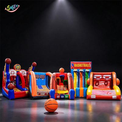 China Interactive Inflatable Basketball Challenge Game for Sports Events Festivals School Activities and Family Entertainment for sale