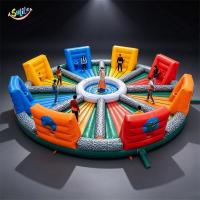 China Commercial Sport Center New Large Inflatable Human Hungry Hippos Game Interactive Bungee Jumper Blow Up Bouncer for Carnival Party Rental Event Team Building Activities for sale