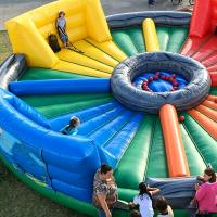 China Commercial Sport Center New Large Inflatable Human Hungry Hippos Game Interactive Bungee Jumper Blow Up Bouncer for Carnival Party Rental Event Team Building Activities for sale