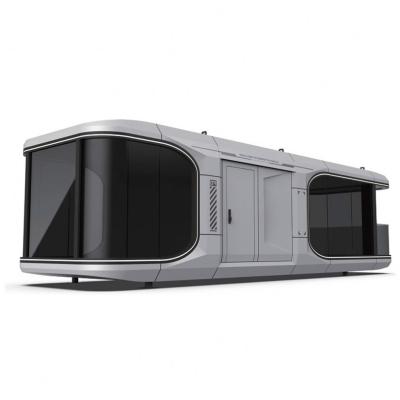 China 40ft Steel Container Home Villa with Green Capsule Design - Fully Furnished Office Pod & Living Space for sale