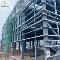 China Steel Frame Prefabricated Warehouse Structure - 50 Year Lifespan, 25-60 Day Delivery, S355/Q235/Q345 Steel for sale