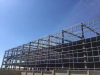 China Steel Frame Prefabricated Warehouse Structure - 50 Year Lifespan, 25-60 Day Delivery, S355/Q235/Q345 Steel for sale