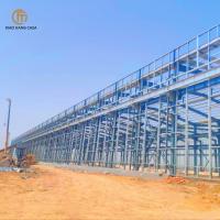 China Prefab Steel Structure Warehouse Building - 50 Year Lifespan with 25-60 Day Delivery | S355/Q235/Q345 Steel for sale