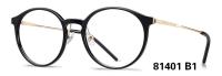 China Round Eye Optical Ultra Light Eyeglass Frames Metal Temples PEI Plastic Frames for sale