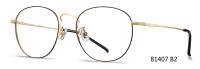 China Women Men Metal Eyeglasses Frames For Round Lens 81407 B1 / B2 for sale