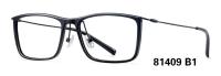 China Plastic Light Style Full Rim Eyeglass Frames Metal Temple Square for sale
