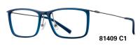 China Plastic Light Style Full Rim Eyeglass Frames Metal Temple Square for sale