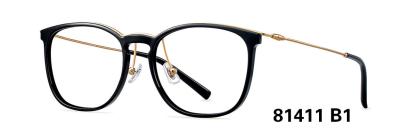 China Men Women Plastic Parim Eyeglasses Frames Fashione Eye Glasses With Metal Temple for sale