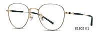 China Metal Men Optical Frames Round Eyeglass 19MM Bridge for sale