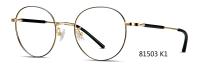 China Round Eye Metal Frame Acetate Eyeglass Classical For Men Women for sale