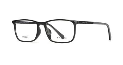 China Full Rim Plastic Parim Eyeglasses Frames Antiskid With Silicone Temple 17mm Bridge for sale