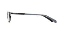 China Oval Flexible Parim Eyeglasses Frames Antiskid With Silicone Temple for sale