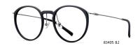 China Parim Plastic Big Round Glasses Frames With Metal Temple for sale