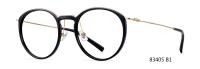 China Parim Plastic Big Round Glasses Frames With Metal Temple for sale