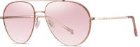 China Women Non Polarized Sunglasses Metal Frame Pink Mirror Color Lens Classical Pilot for sale