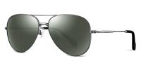 China Pilot Mens Fashion Sunglasses , Mens Polorized Sunglasses Bronze Grey Pink Silver for sale