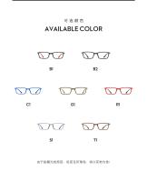 China Female Male Ultra Light Eyeglass Frames Green Red Smoke Color 140MM Temple for sale