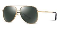China Anti Glare Metal Frame Polarized Sunglasses Size With 145MM Temple Length for sale